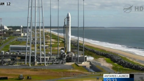 Private company rockets from Wallops Island toward space station ...