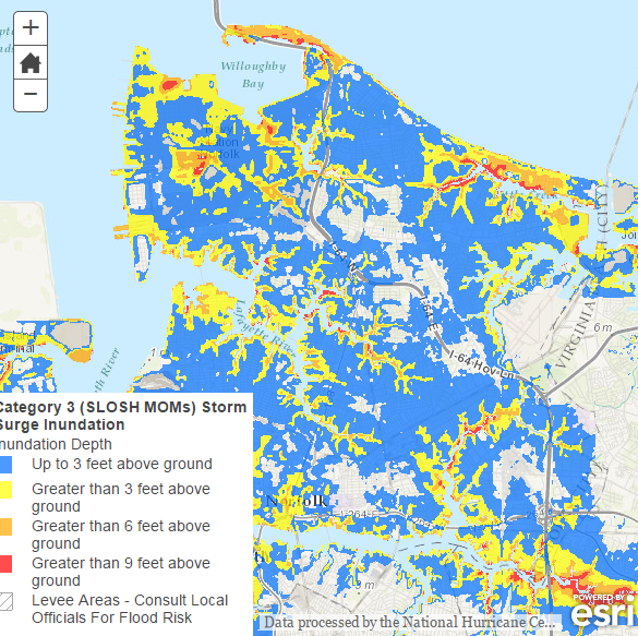 Hurricane Flooding Map