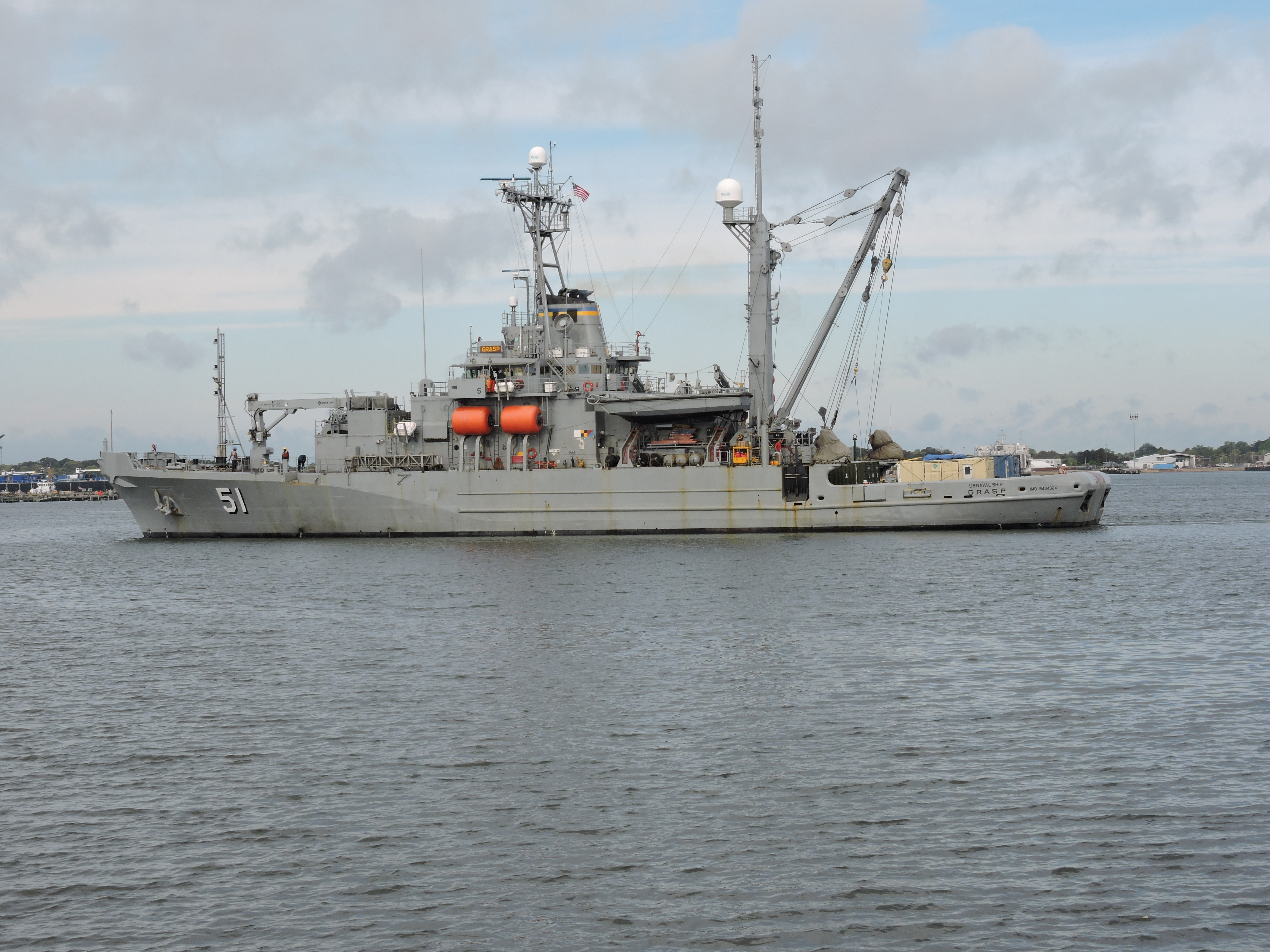 USNS Grasp headed to 6th Fleet | 13newsnow.com