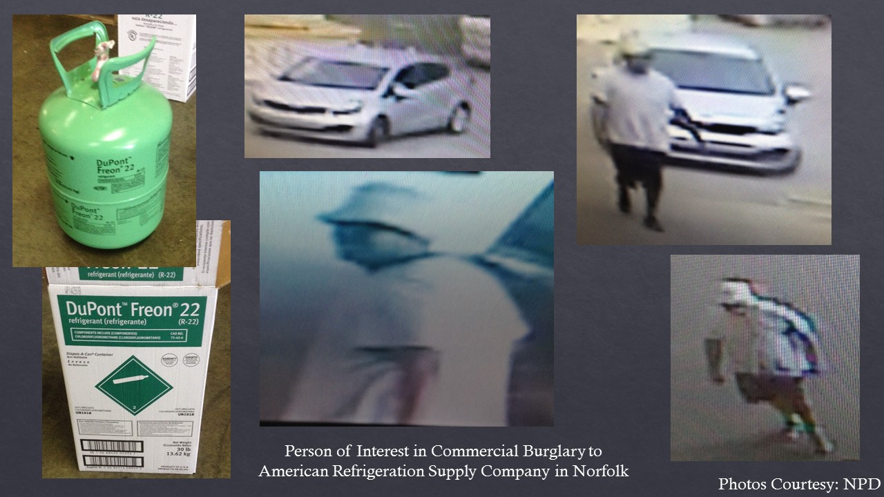 More than 150 Freon canisters stolen from Norfolk business | 13newsnow.com