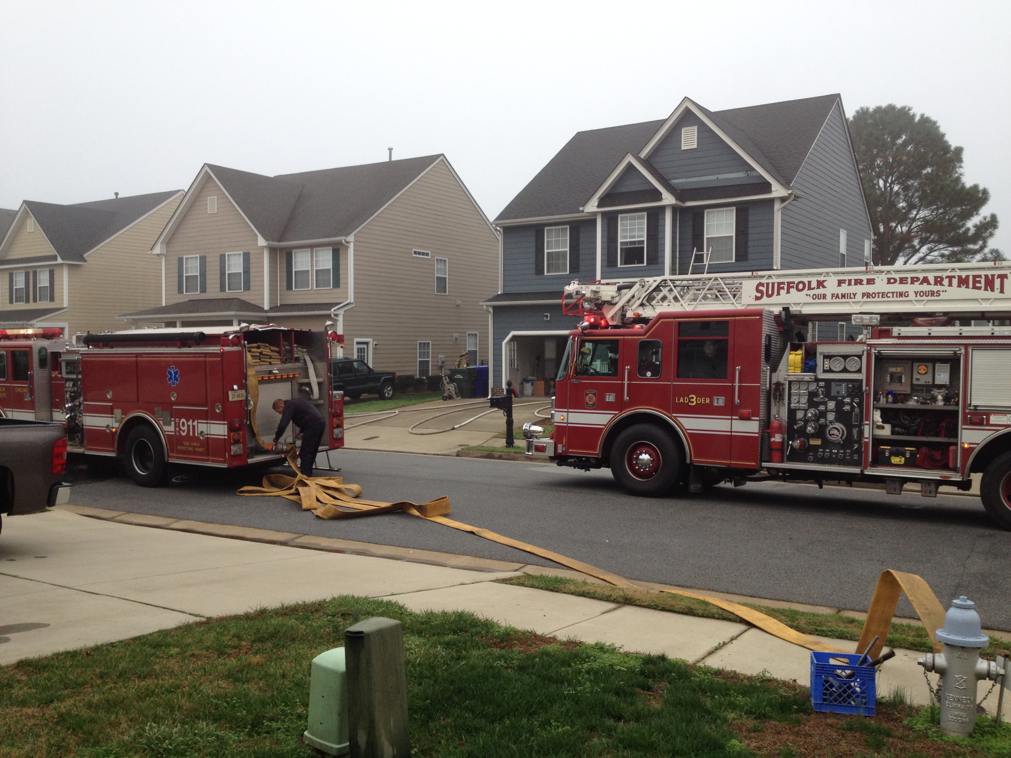 Emergency crews respond to fire at Suffolk home | 13newsnow.com