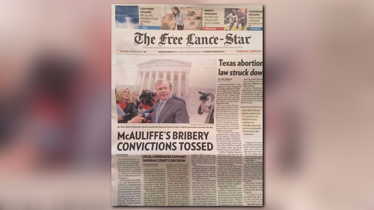 Newspaper apologizes for 'major' headline mistake | 13newsnow.com