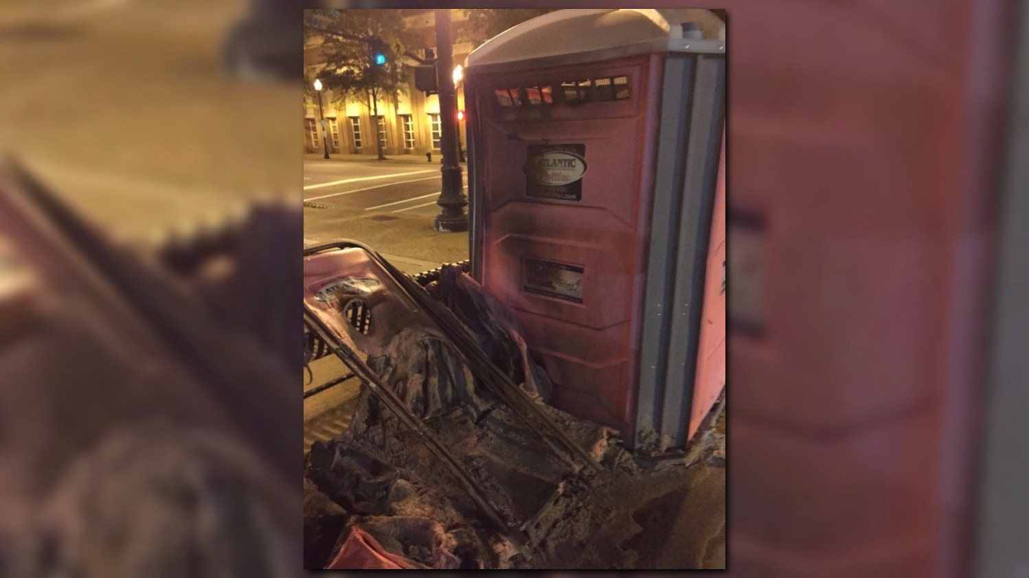 PHOTOS: Portable toilets set on fire in Suffolk | 13newsnow.com