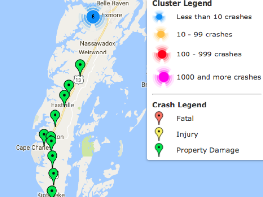 Which Virginia roads are most dangerous? Interactive DMV map tracks ...